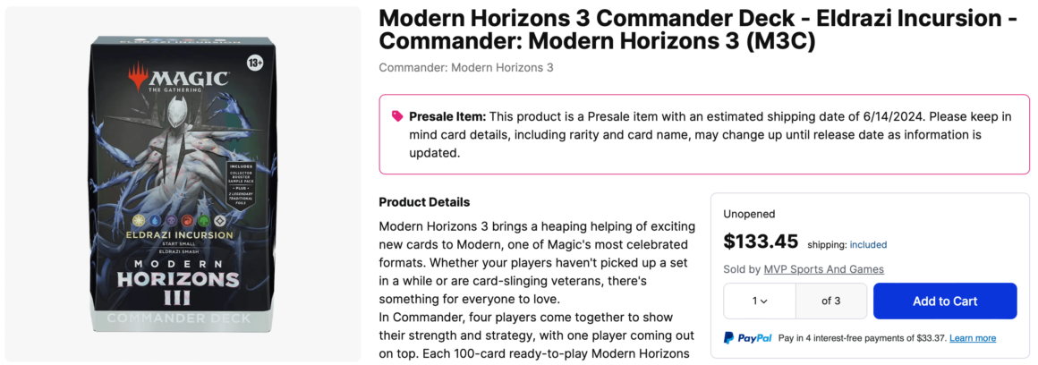 MH3 Eldrazi Incursion Precon Spikes 90% in Price After Set Leaks - MTG ...