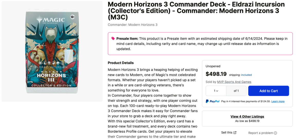 MH3 Eldrazi Incursion Precon Spikes 90% in Price After Set Leaks - MTG ...