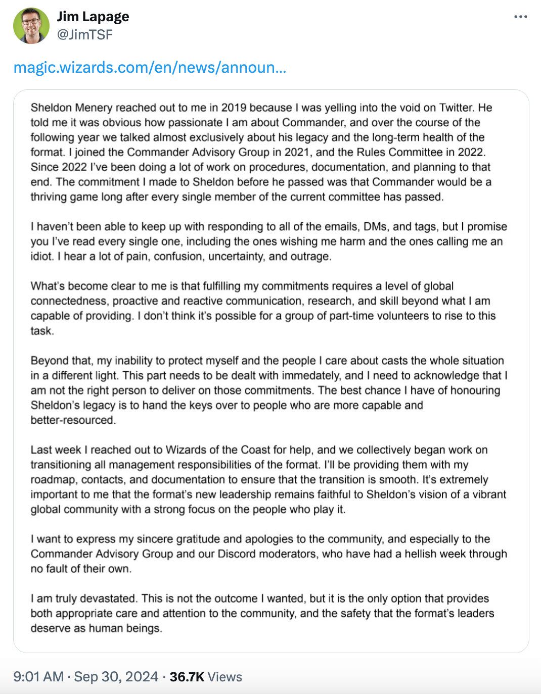 Commander Rules Committee Transfers Format Ownership to WotC - MTG Insider